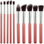 Buy NNBB Beauty Women's & Girl's 10 Pcs Pink Makeup Brushes Set ...