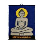 Buy VARUNAVI Handloom Cotton Wall Hanging Lord Mahavir Swami Bhagwan ...