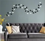 Buy Wall1Ders White Butterflies Acrylic Wall Mirror Stickers - 40 Pcs ...
