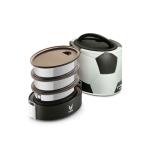 Buy VAYA TYFFYN Soccer Oval Shape Polished Stainless Steel Lunch Box ...