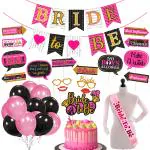 Buy Zyozique Bachelorette Party Decorations Kit- Banner, Sash, Cake ...