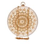 Buy NEEDLEHANDICRAFTS Handcrafted Trendy Round Box Clutch for Women ...