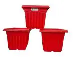 Buy AgriFix Plastic Gamla 8 inch Flower Plant Pots Indoor & Outdoor ...