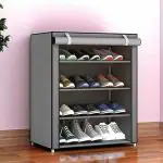 Buy DAZZY 4-Shelves Shoe Rack/Multipurpose Storage Rack with Dustproof ...