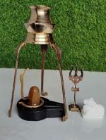Buy SHIVAM VASTU KALA SHIVLING ART Narmadeshwar Shivling with Yoni Base ...