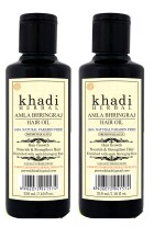 Buy Khadi Natural Herbal Hair Oil, Amla Bhringraj Hair Oil For Nourish & Strengthen Hair (Pack ...