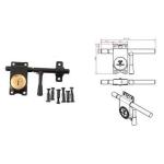 Buy Link Rod Lock 8 inches| Stainless Steel Body| Brass Lever| 3 Silver ...