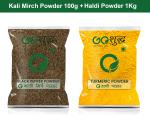 Buy Goshudh Haldi Powder 1Kg & Kali Mirch Powder 100gm Combo Pack 1100g ...