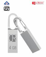 Buy Cross 4GB 3.0 USB Flash Drive/Pen Drive with Metal Body External Storage Device Silver ...