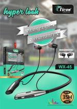 Buy E True Bluetooth Neckband Ticon Wx-45 In Ear Wireless Earphone With ...