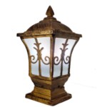 Buy Kiyah lights Aluminium Antique Gold Tecture Standard Gate Light ...