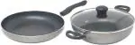 Buy Kreme Aluminium Nonstick Induction Bottom And Fry Pan (Combo Of 2 ...