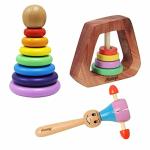 Buy Matoyi Multicolor Trapezium Rattle, Ring Stacker and Maraca Rattle ...