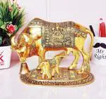 Buy KridayKraft Kamdhenu Cow,calf with Bal Gopal Krishna Metal Statue ...
