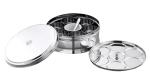 Buy JVL Stainless Steel Round Shape Spice Box With 7 Containers And ...