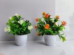 Buy Brozzo set of 2 Artificial Plant with Pot ( 20 cm ) Online at Best ...