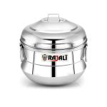 Buy Rajali Silver Stainless Steel Idli Pot With 2 Plates, 12 Idlis ...