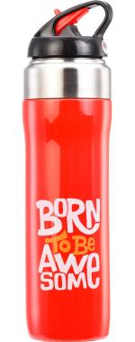 Buy Basik Red Steel Bottle, 580 Ml Online at Best Prices in India ...