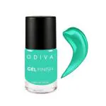 Buy ODIVA Gel Finish Nail Polish 11 ML (040 Caribbean Story (Green ...