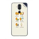 Buy GADGETSWRAP Printed Vinyl Skin Sticker for Nokia 8.1 - Love Heart ...