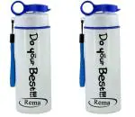 Buy Rema White and Blue Stainless Steel Stylish Water Bottle 800 ml ...