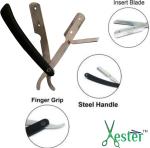 Buy Xester Plastic Straight Folding Barber Shaving Razor Online at Best ...