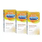 Buy DUREX Extra Dots for Extra stimulation Condom (Set of 3, 30 Sheets) Online at Best Prices in ...