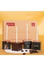 Buy Jus' Trufs 60% Dark Vegan Chok Hot with Coffee Chocolate Sticks ...