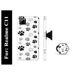 Buy BUDDHU Bear Claws Printed Hard Back Case with Mobile Holder, Pop ...