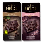 Buy Heidi Vegan Espresso Dark Chocolate 80g & Himalayan Pink Salt Dark ...