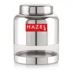 Buy HAZEL Stainless Steel Transparent Container Glossy Finish Airtight ...
