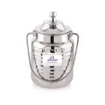 Buy ARHAM STAINLESS STEEL Hammered Akhand Barni/Jointless Milk Can/Oil ...