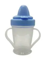Buy Te Quiti Blue Plastic Leakproof Durable BPA Free Non-Toxic Baby Sipper With Straw 180ml ...