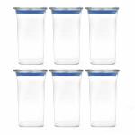 Buy Home Pro Blue Plastic Unbreakable Transparent Storage Container ...