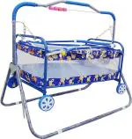 Buy Confiado Blue Metal Cradle |BASSINET|BASINET|CRADLE|BABY BASSINET ...