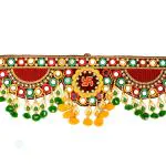 Buy Narya Traditional Multi Zula shubh labh Pearl Beads Handmade Door ...
