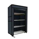 Buy ROBMOB Portable Folding Metal Shoe Rack, Stand for Shoe & Cloth ...