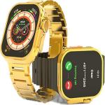 Buy SSN GLOBAL S9 Ultra Gold Edition With Sports Mode Golden SmartWatch ...