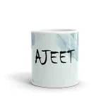 Buy Rish Ajeet Name Theme Printed Light Blue Ceramic Coffee Mug, 350 Ml Online at Best Prices in ...