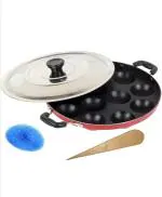 Buy DARAZ Non-Stick 12 Cavity Aluminium Appam Patra Ponganal Maker ...
