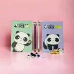 Buy THE CUBBY CART Pack of 4 - Panda Diary Set with 2 panda Pens/Panda ...
