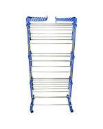 Buy Flawless Blue Stainless Steel Tier Double Poll Cloth Drying Rack ...