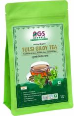 Buy AGS Herbal Pure Herbal & Organic Certified Tulsi Giloy Tea-200gm ...