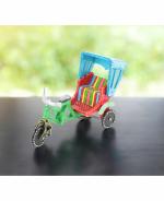 Buy Adilakshmi Toys Etikuppaka Hand Made Wooden Mini Rikshaw- Home ...