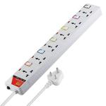 Buy Mx 6 Way Outlet Power Strip With Universal Socket - Individual ...