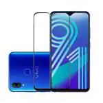 Buy Hobbytronics Vivo Y91 Black Tempered Glass Scratch Resistant, Anti ...