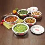 Buy HAZEL Aluminium Langdi Patila Pot With Lid Hammered Finish Round ...