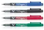 Buy Pilot V Sign Pen | Tip Size - 2 MM | Fiber Soft Tip | Ink Colour ...