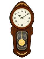 Buy Chronikle Brown Wood Design Pendulum Musical Wall Clock Online at ...