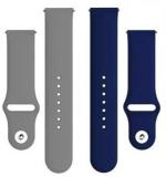 Buy Black Lovies Blue, Grey Silicon Smart Watch Strap For Real Me Watch ...